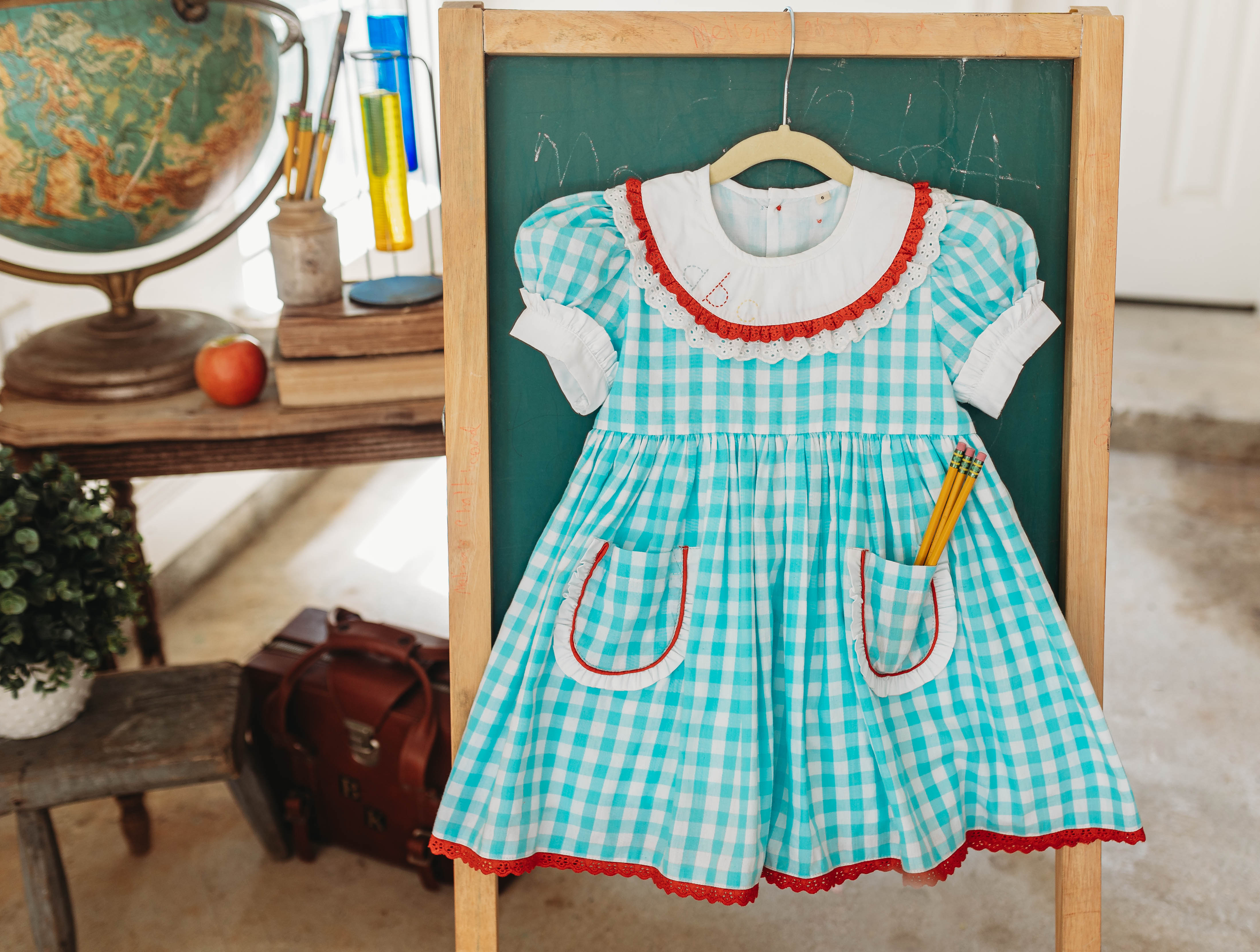 Cora's "ABC" Back to School Dress – tworoostersclothingcompany